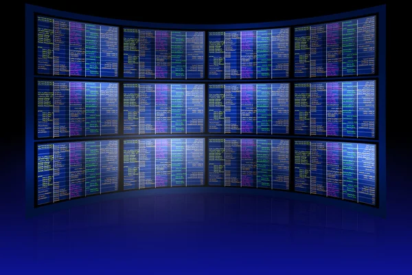 Set of monitors with matrix - Stock Image - Everypixel