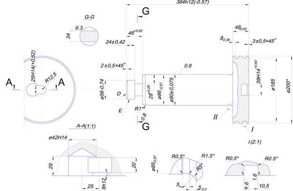 Expanded shaft sketch Stock Vector Image by ©cherezoff #71186073