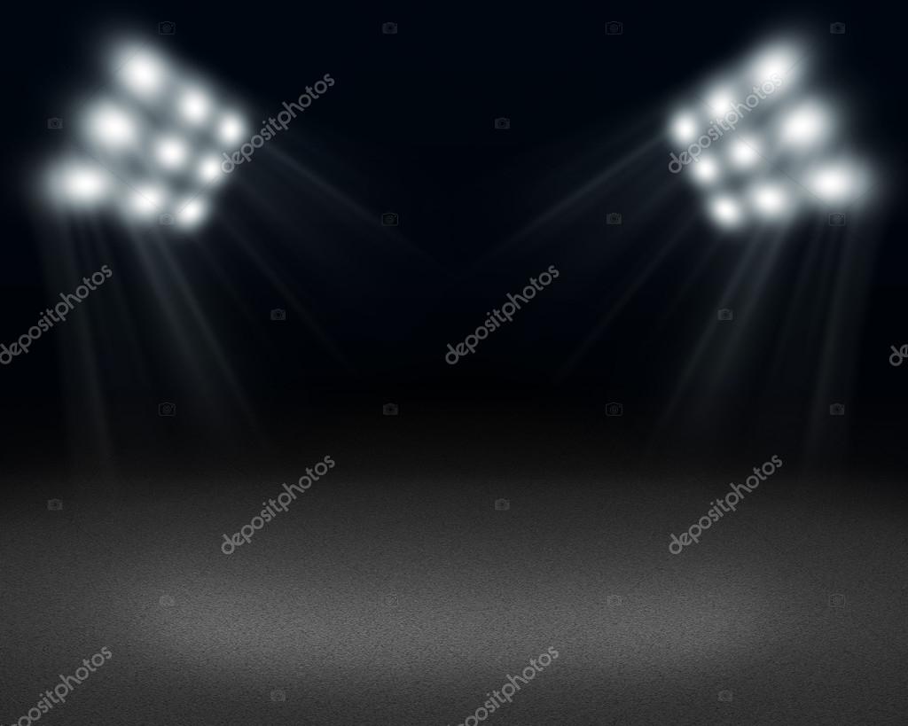 Dark Room With Spotlight