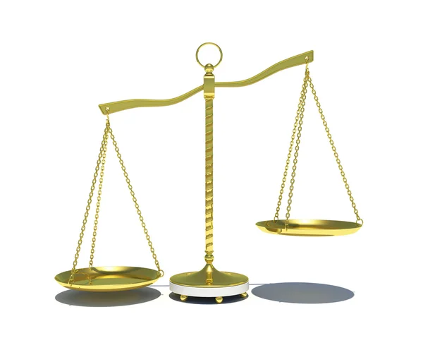 Gold beam balance with shadow. Stock Photo by ©cherezoff 69106799