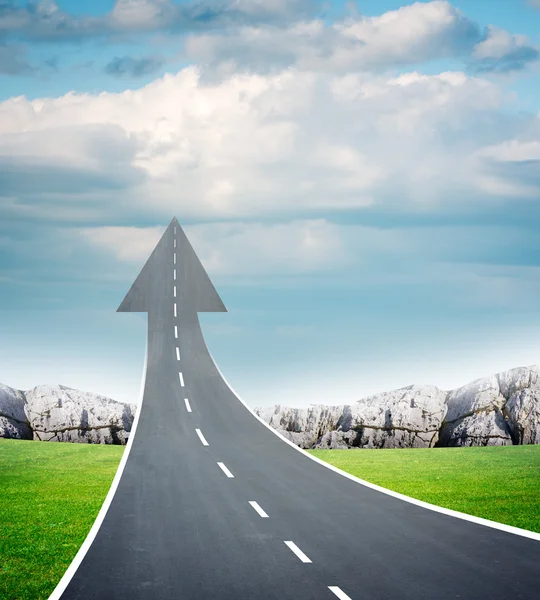 Highway road going up — Stock Photo © SergeyNivens #5898548