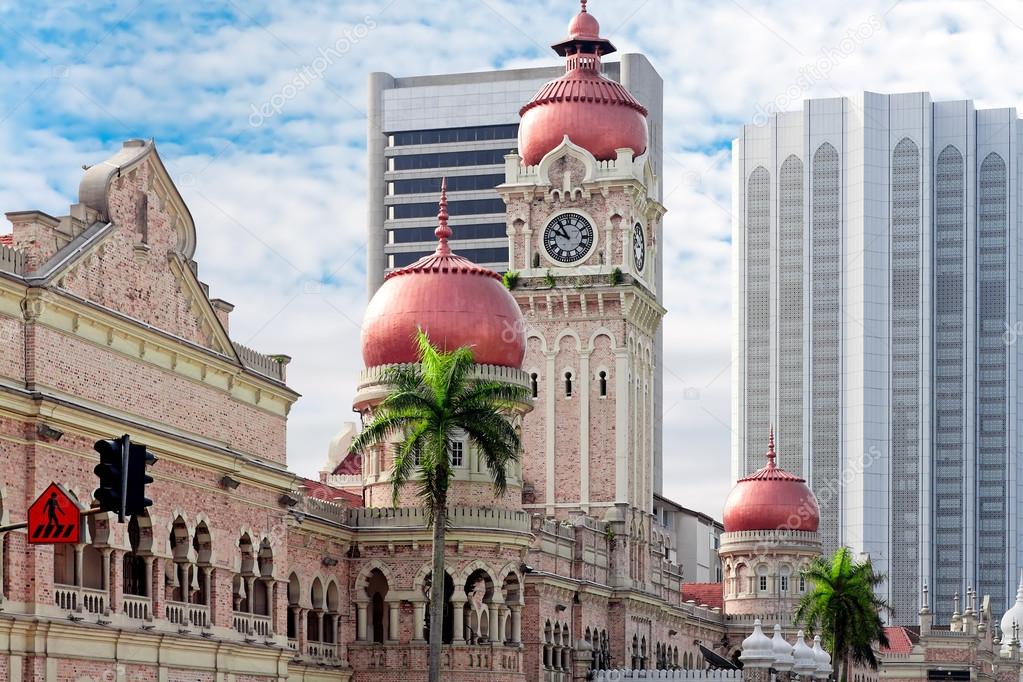 Menara jam Sultan Abdul Samad. Kuala Lumpur, Malaysia — Foto Stok ...