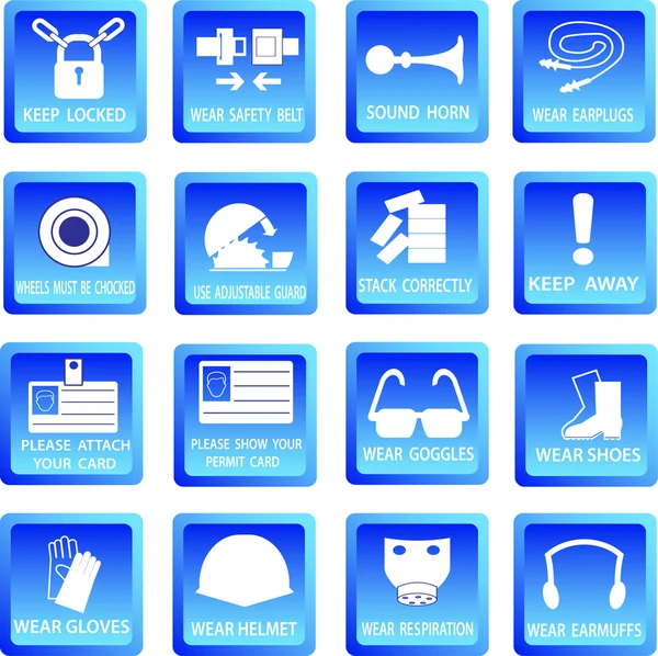 Mandatory signs — Stock Vector © stoonn #83085930