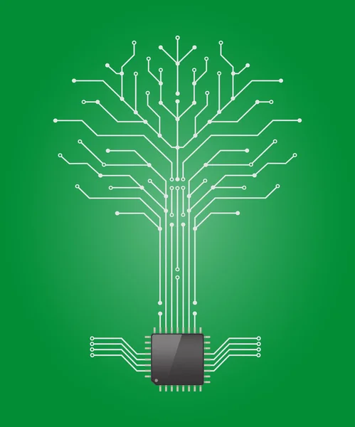 Circuit board tree ,infographics Stock Vector Image by ©stoonn #79646558