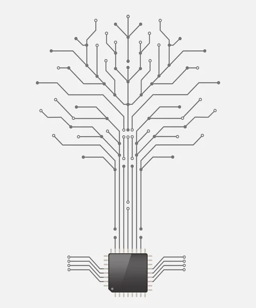 Circuit board tree ,infographics Stock Vector Image by ©stoonn #79646558