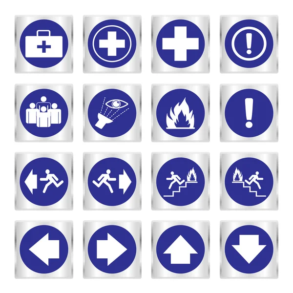 Blue square safety sign. Vector Stock Vector Image by ©stoonn #60974347