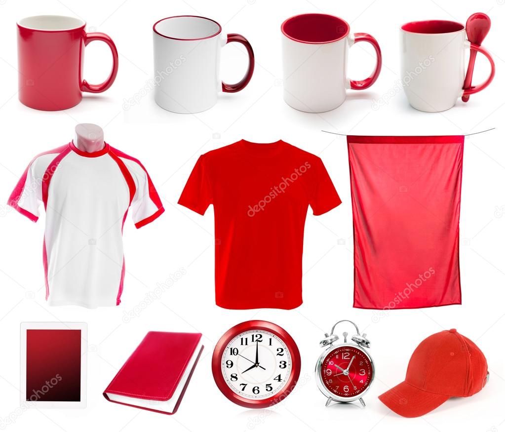 Collage de objetos rojos 2023