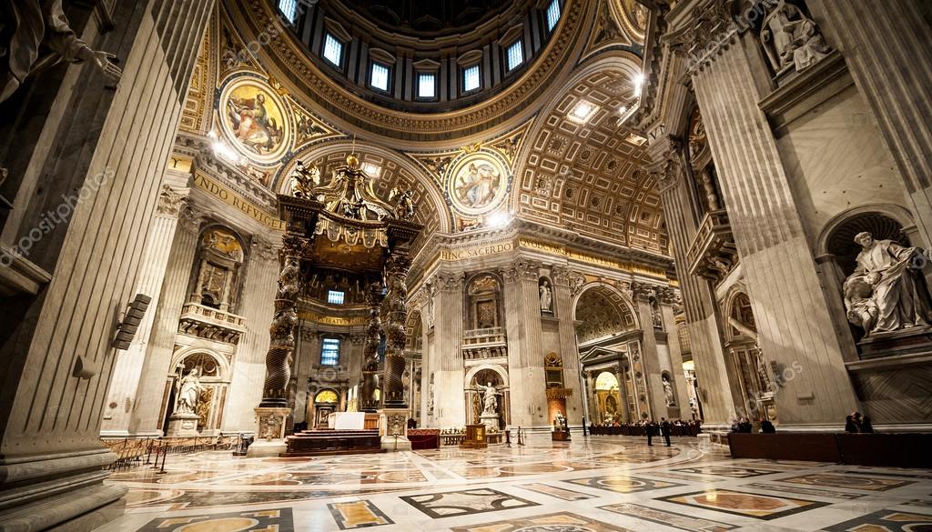 St. Peters Basilica in Vatican inside – Stock Editorial Photo © GekaSkr ...