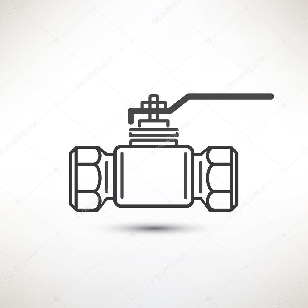 Vector símbolo de válvula de bola Vector de stock por ©baldyrgan 56172191