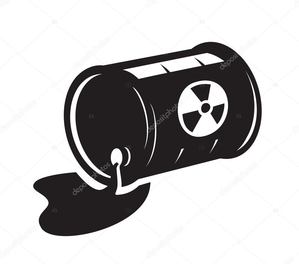Toxic Waste Barrel Stencil