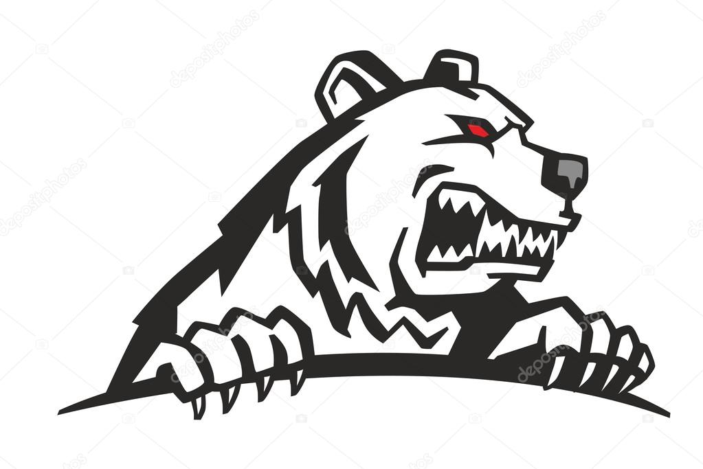 Vector Angry Bear Stock Vector Image by ©bioraven #105030256