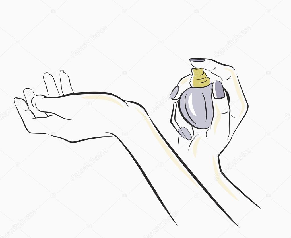 Animated Put On Perfume