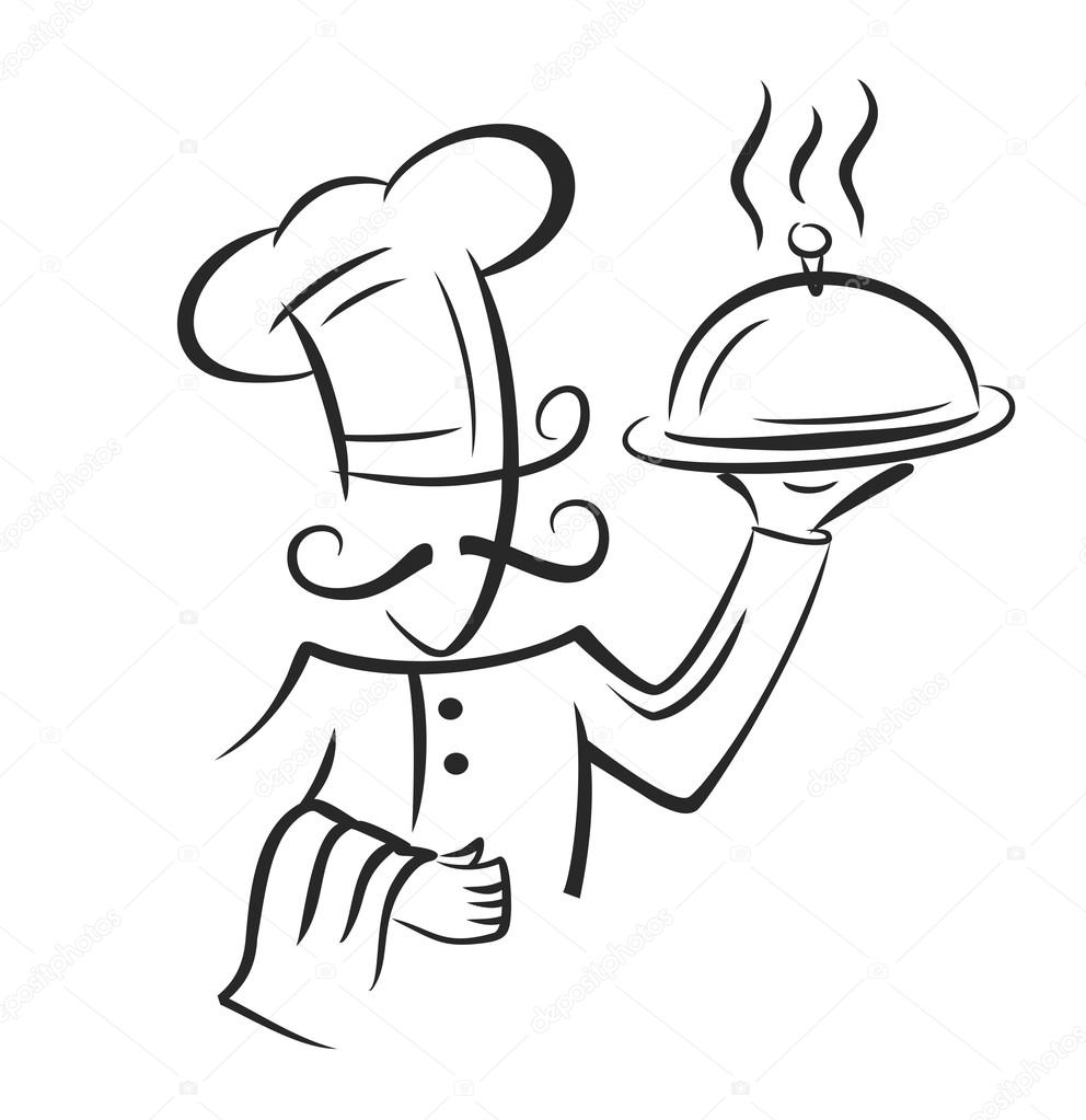 Vector black chef Stock Vector Image by ©bioraven #105035644