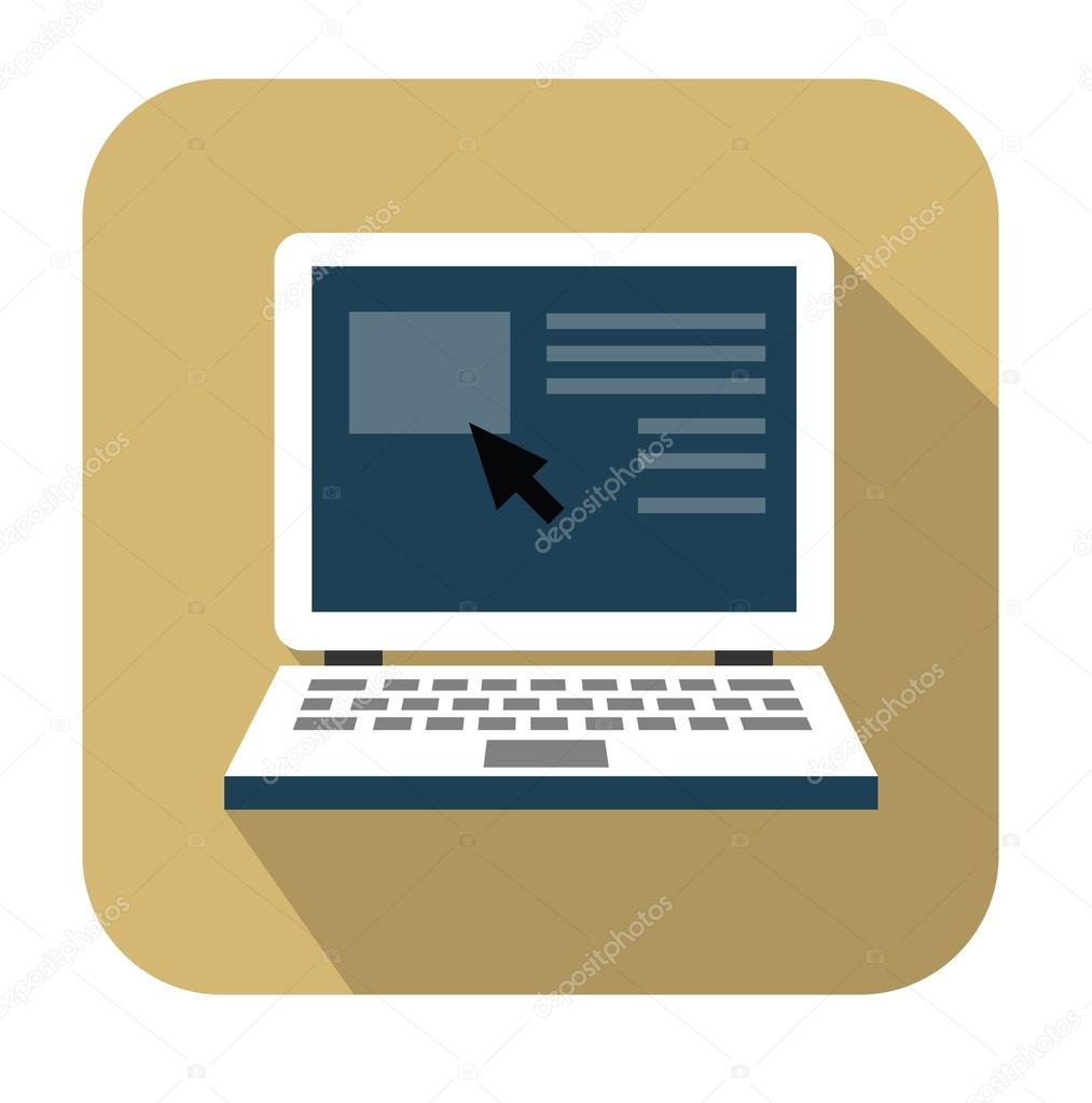 便携式计算机图标图库矢量图作者：© bioraven 57924409