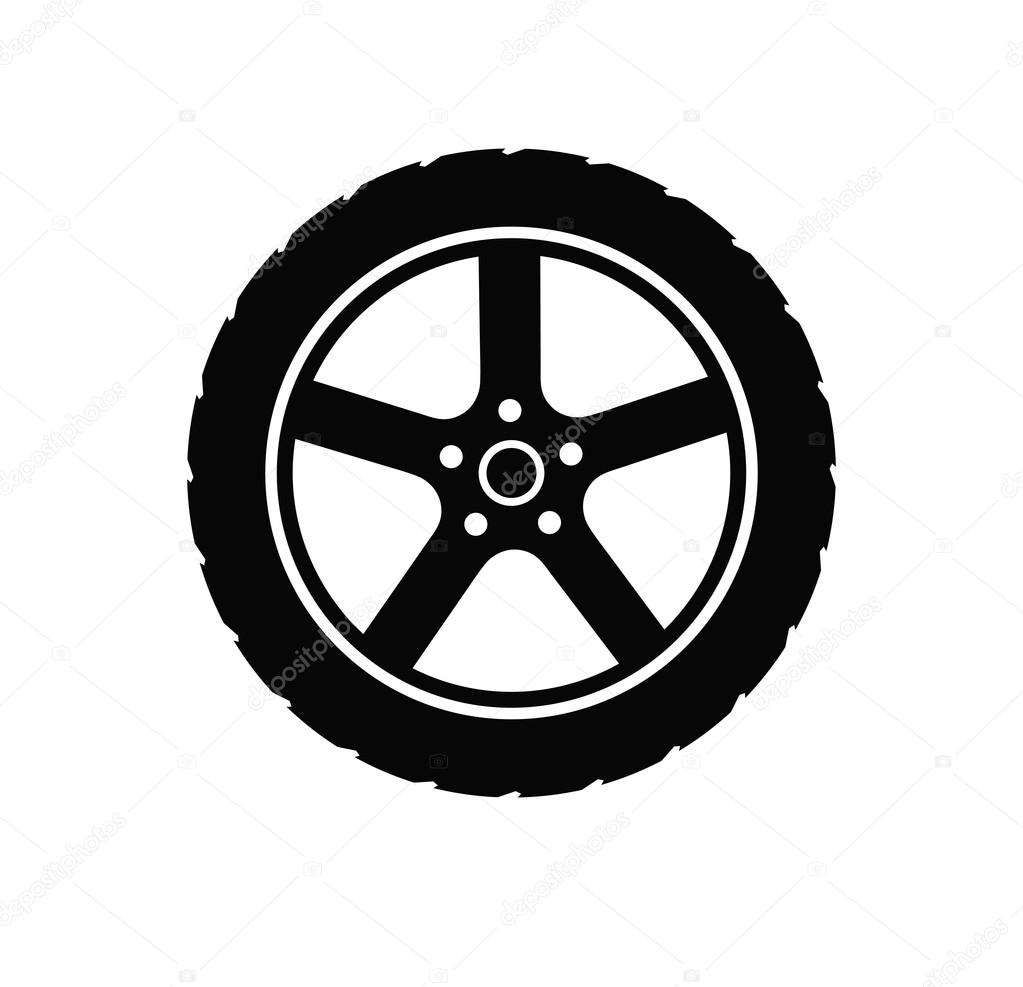 Tire and wheel — Stock Vector © bioraven #58487879