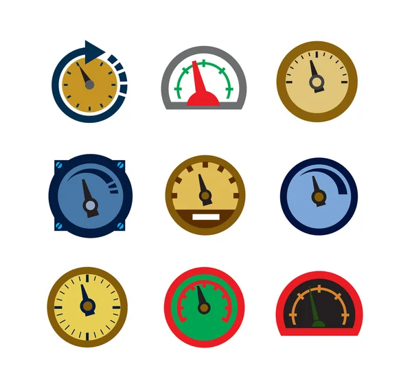 Meter icons — Stock Vector © bioraven #13778465