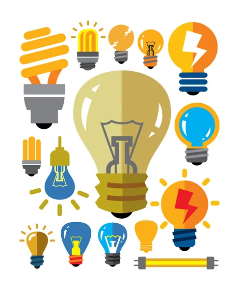 Bulb icon set Stock Vector Image by ©chanitar #40004827