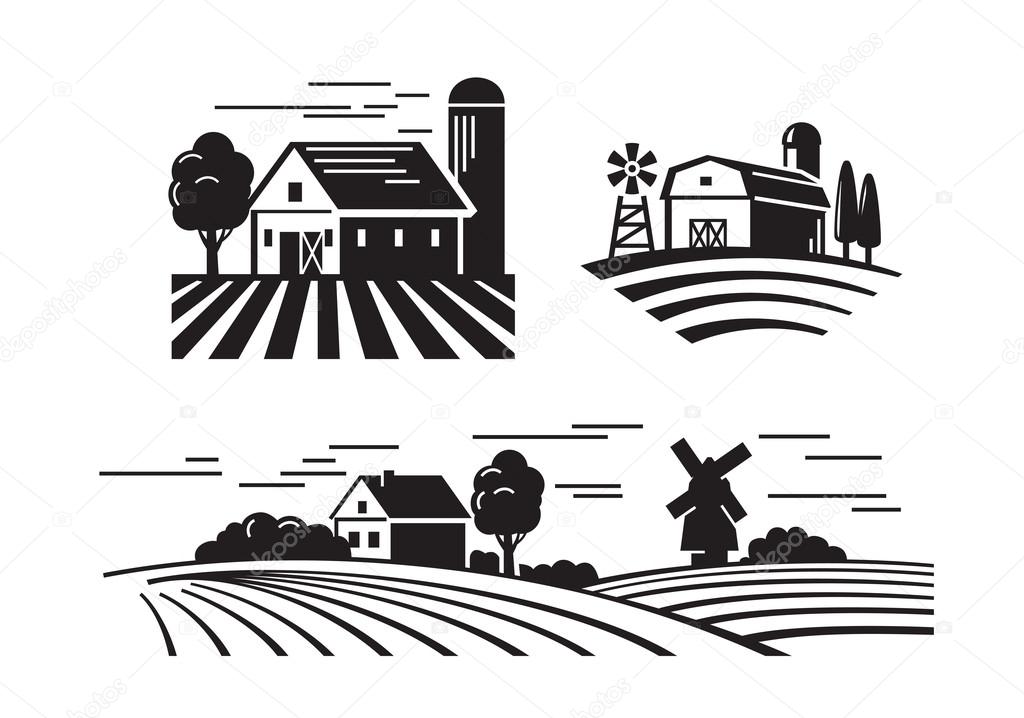 Flat farm icons Stock Vector Image by ©bioraven #99114202
