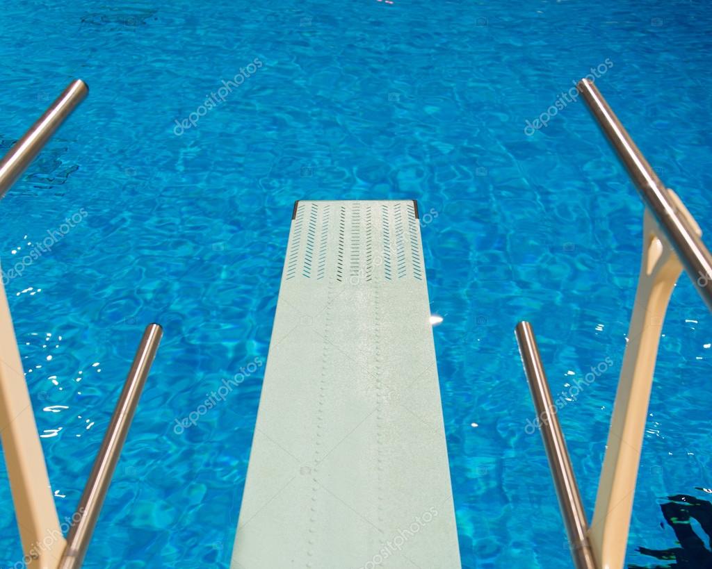 Olympic Diving Pool Seen From Trampoline — Stock Photo © yelo34 #68594131