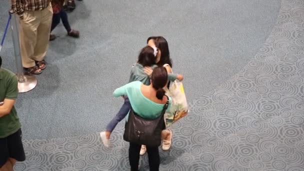 Airport terminal of internation arrival lobby — Stock Video © payphoto ...
