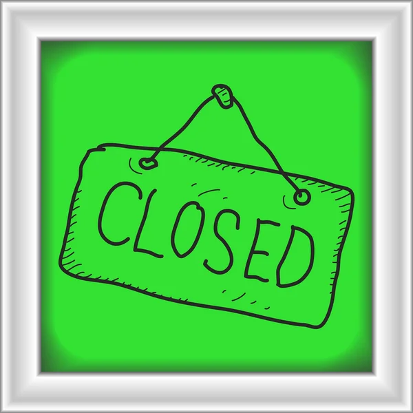 cartoon closed sign — Stock Vector © lineartestpilot #38437221