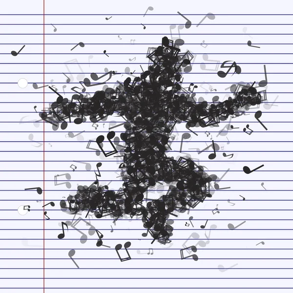 Dancing music notes Vector Art Stock Images | Depositphotos