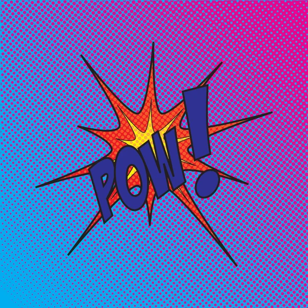 Colourful comic book style explosion vector effect - Stock Image ...