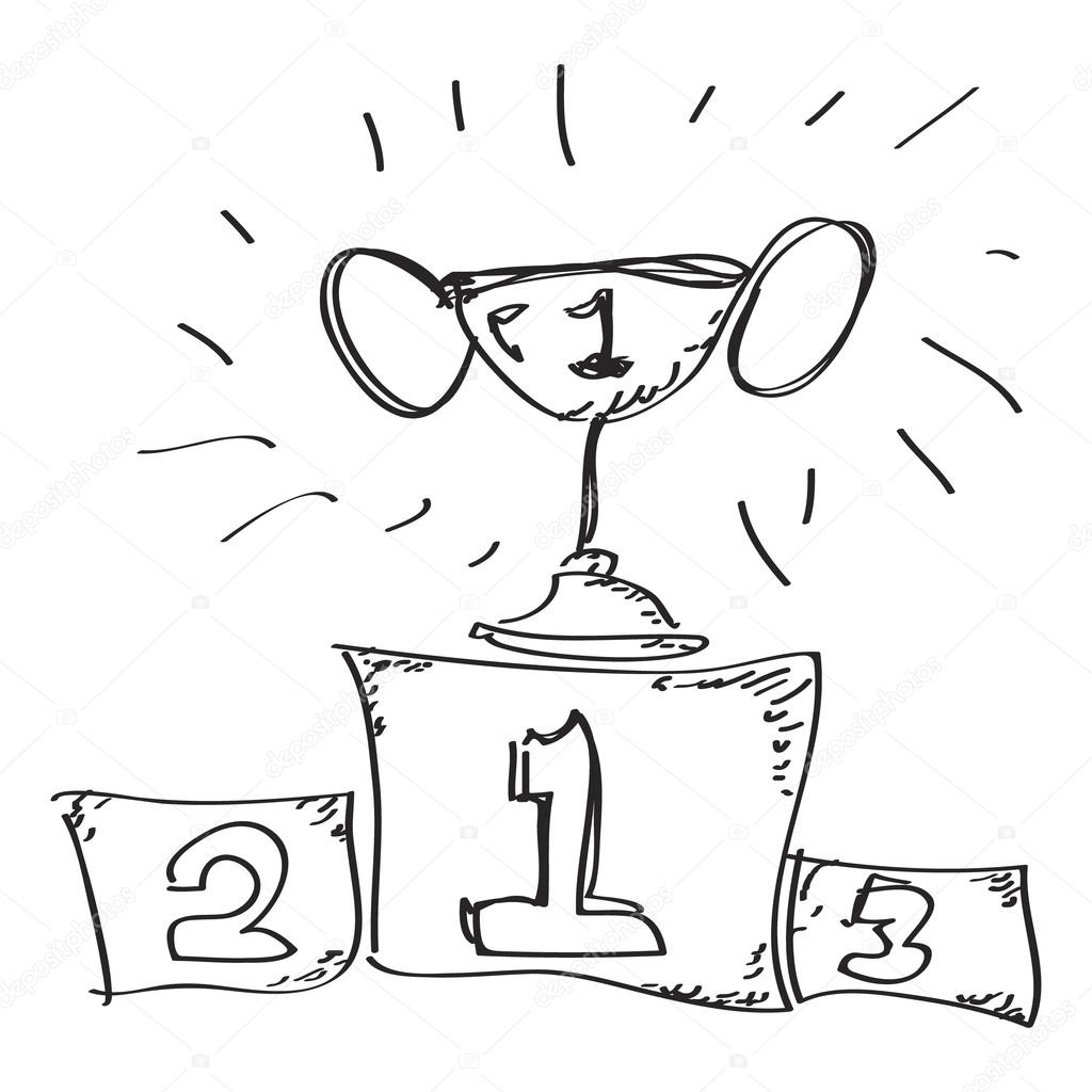 Simple doodle of first place Stock Vector Image by ©chrishall #78599568