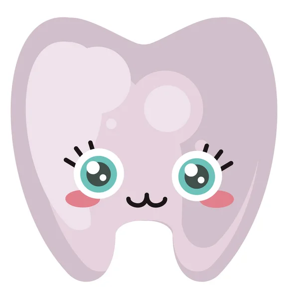 Cute Tooth Illustration Vector White Background Stock Vector by ...