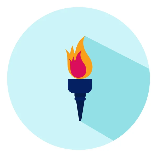 Torch line icon concept. Torch flat vector symbol, sign, outline ... Torch line icon concept. Torch flat vector symbol, sign, outline ...