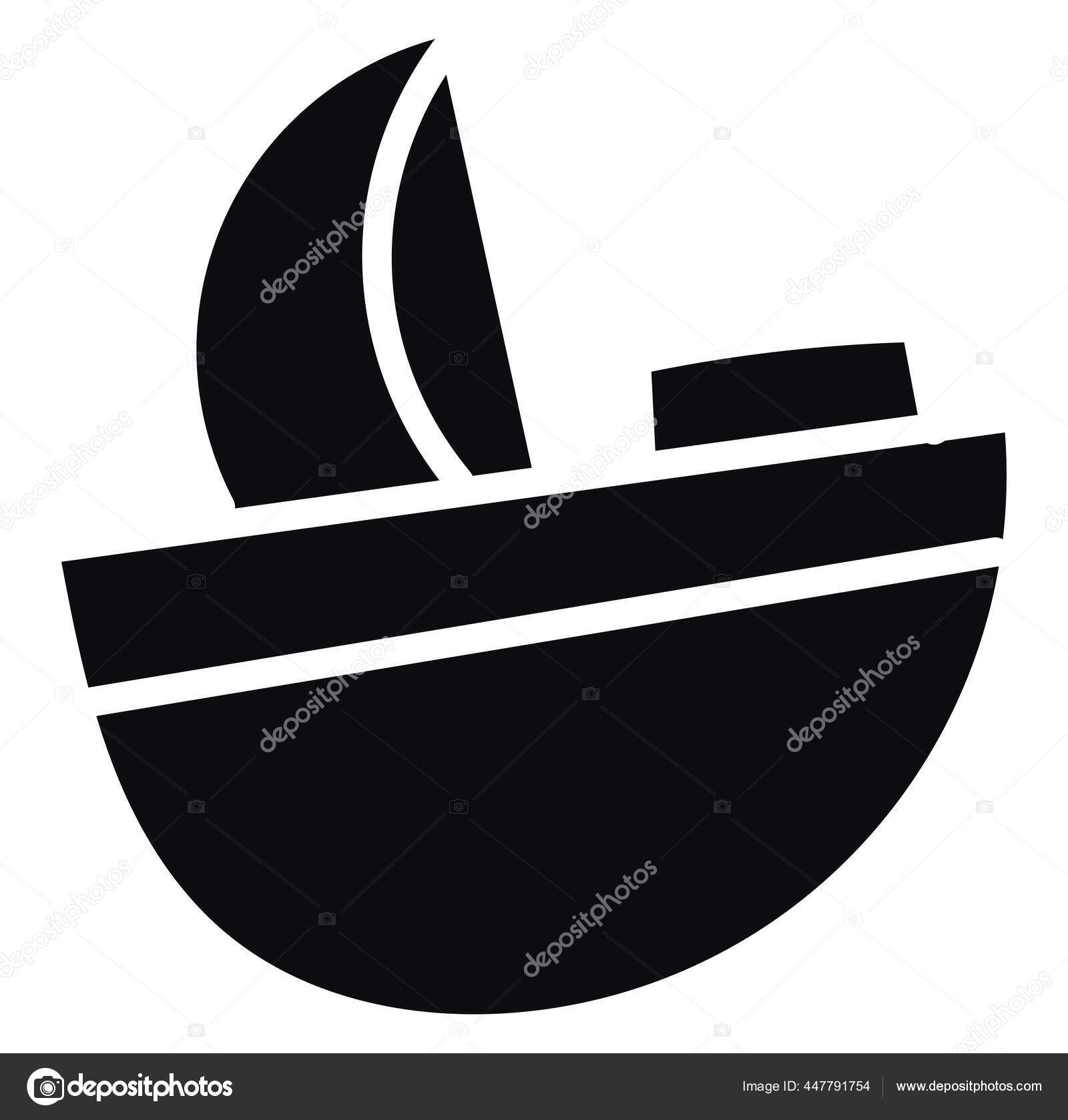 Shaped Ship Illustration Vector White Background Stock Vector by ...
