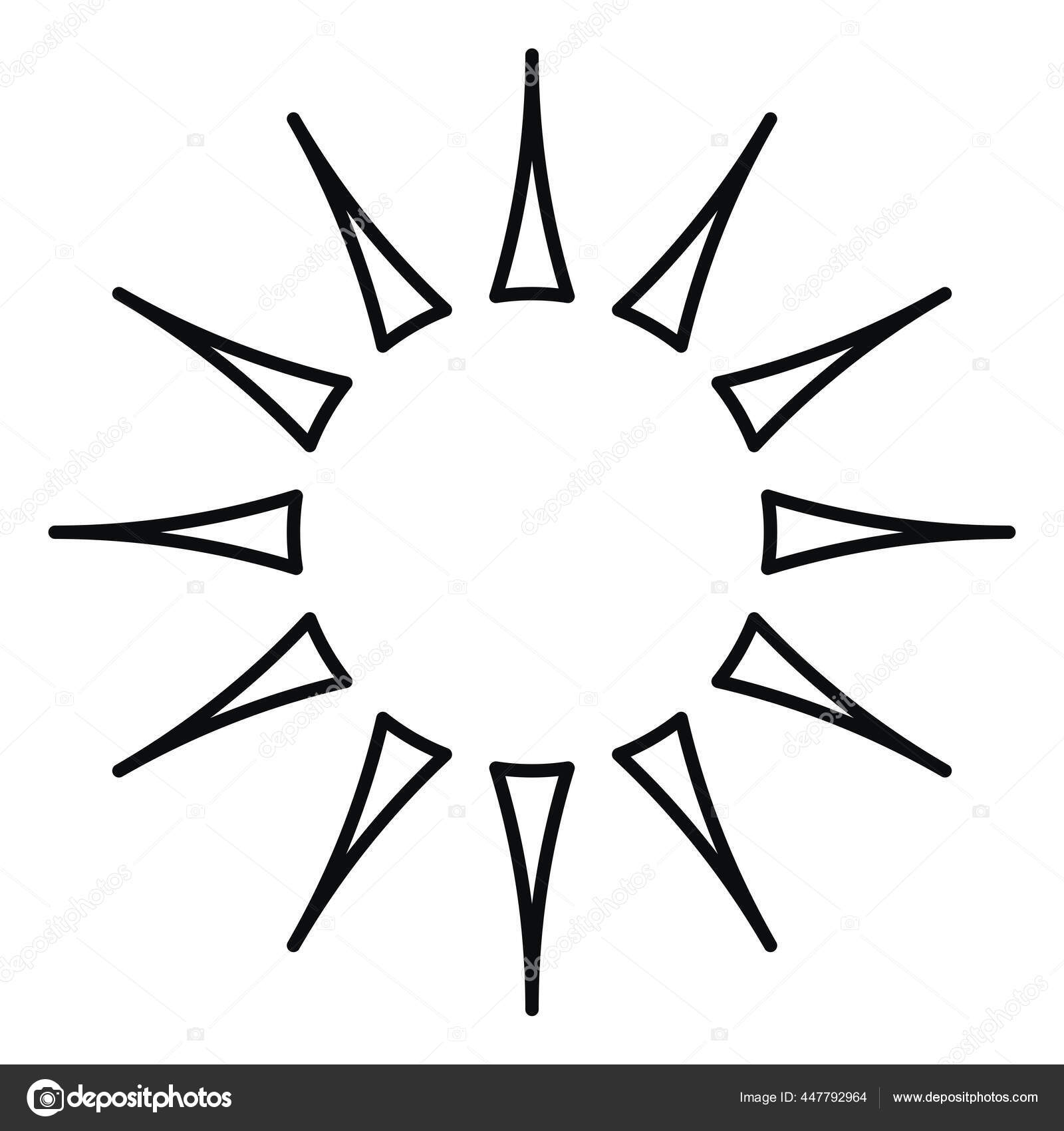 Sun Rays Illustration Vector White Background Stock Vector by ©Morphart ...