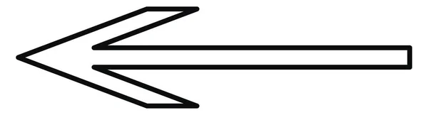 Black Simple Arrow Pointing Left Illustration Vector White Background ...