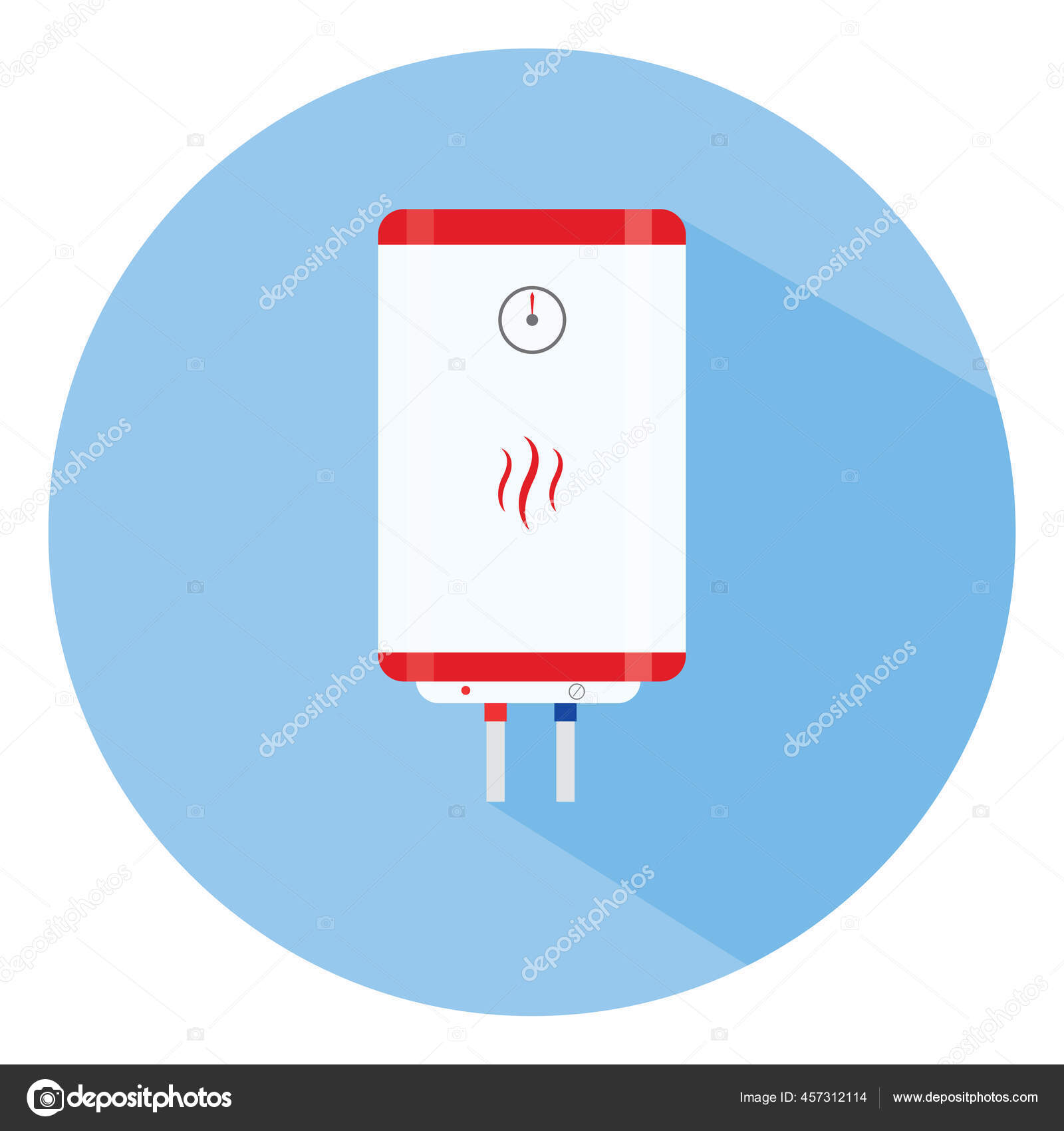 Water Geyser Illustration Vector White Background Stock Vector by ...