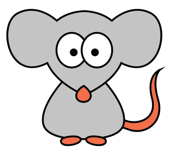 Mouse Big Belly Illustration Vector White Background Stock Vector by ...