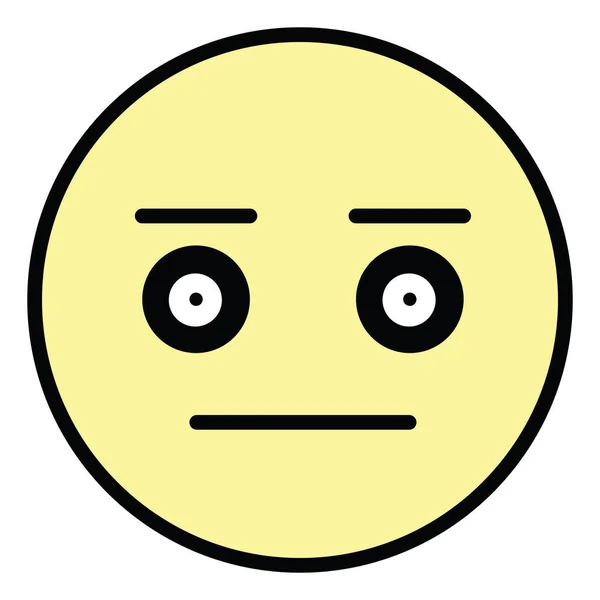 Uncomfortable Emoji Illustration White Background Stock Vector by ...