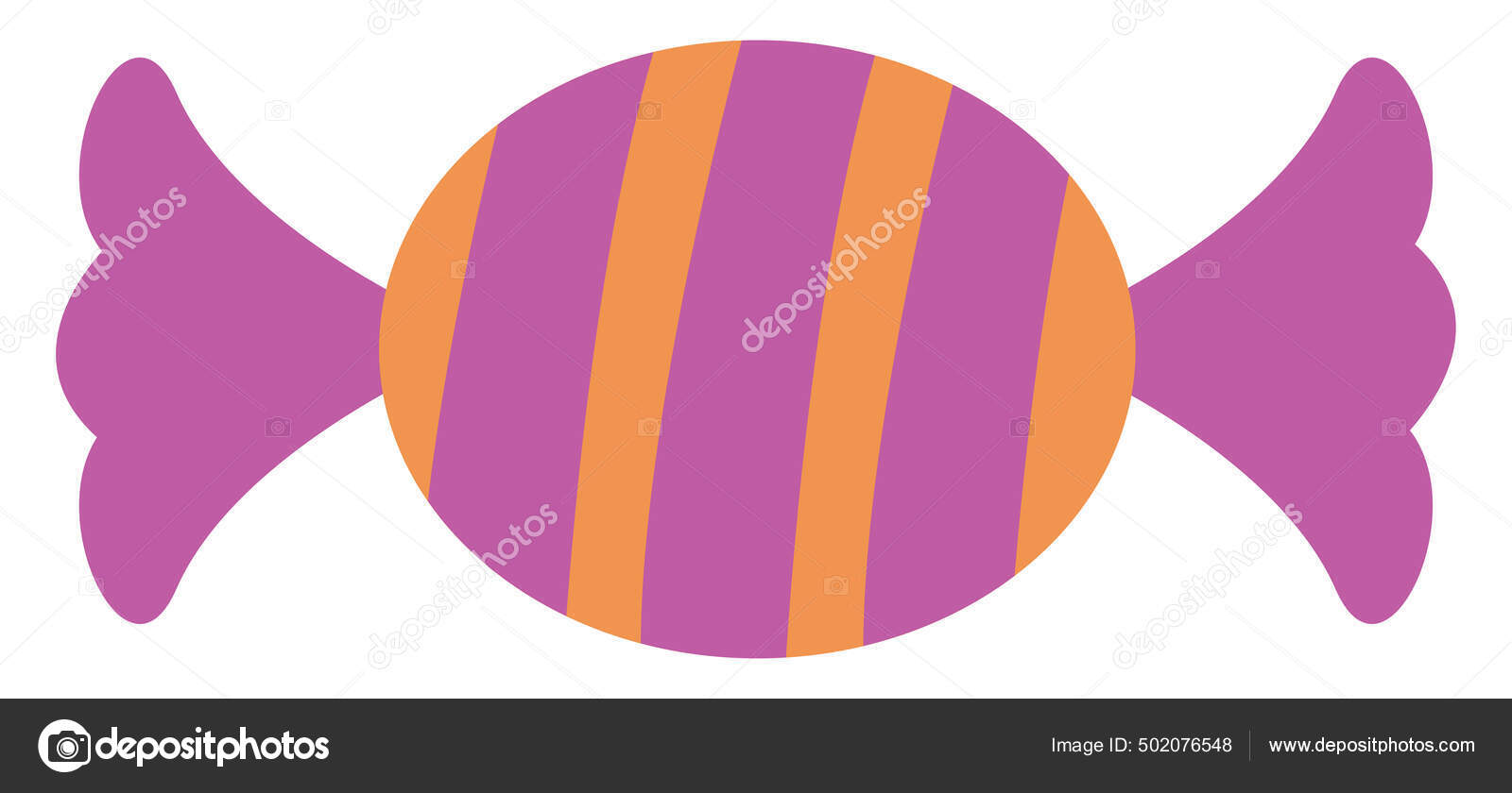 Pink Candy Orange Lines Illustration Vector White Background Stock ...