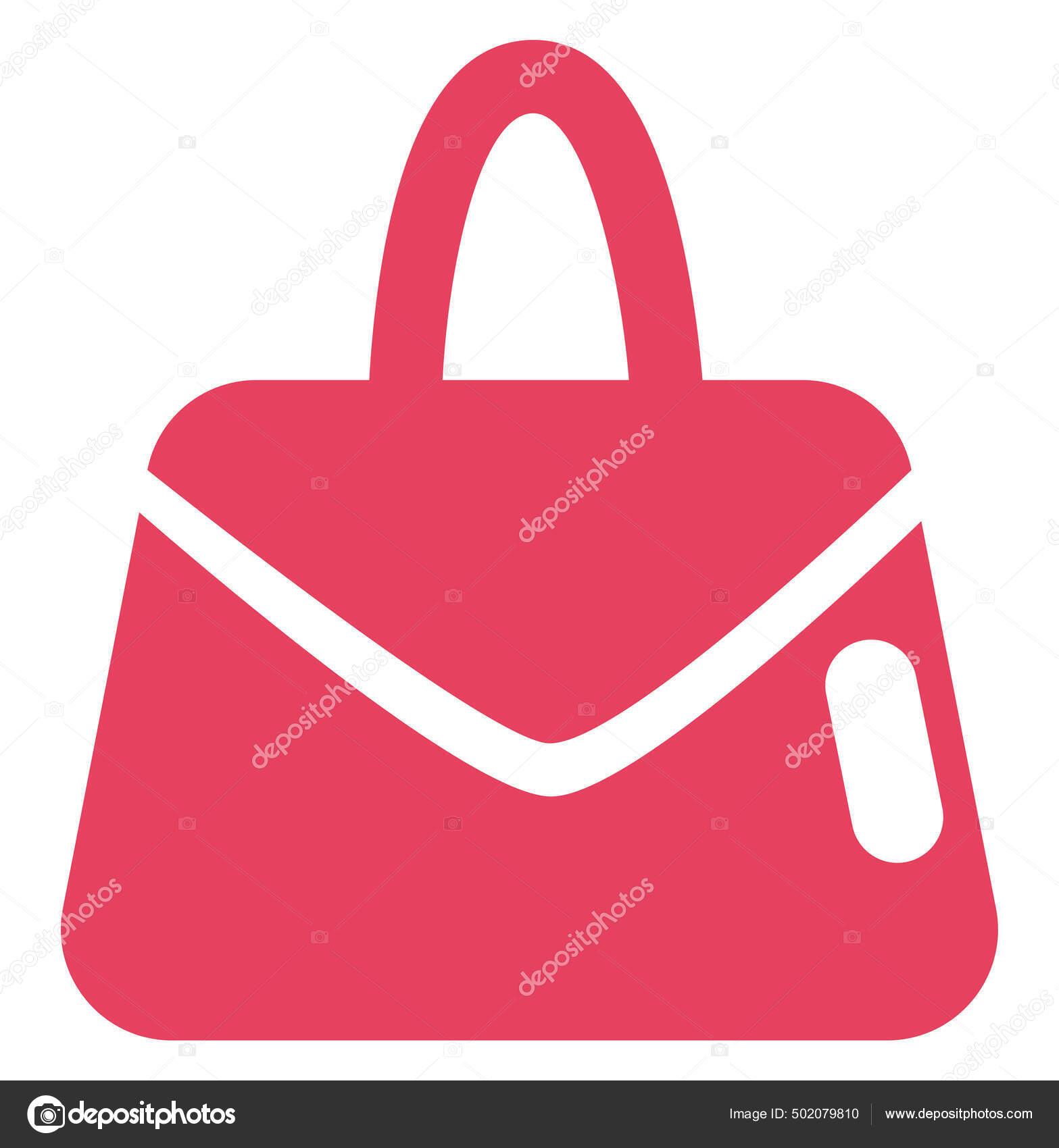Pink Bag Illustration Vector White Background Stock Vector by ©Morphart ...
