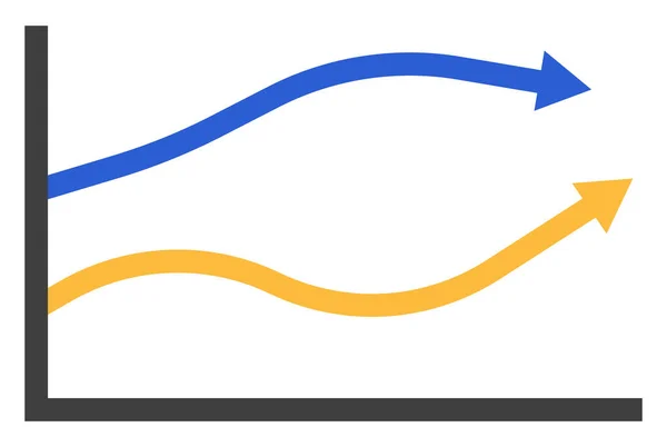 Statistics Graph Illustration Vector White Background Stock Vector by ...