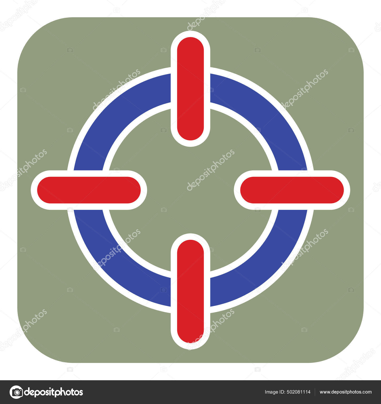Police Target Illustration Vector White Background Stock Vector by ...