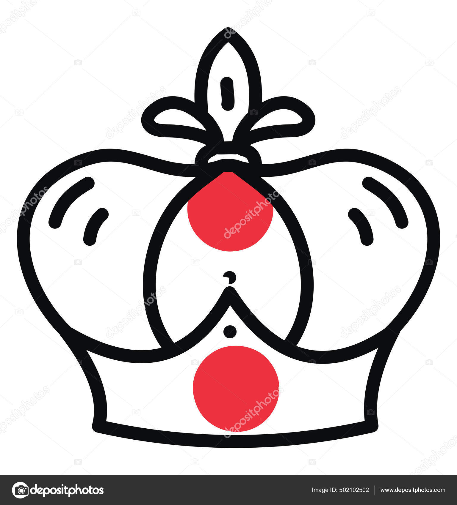 Emperors Crown Illustration Vector White Background Stock Vector by ...