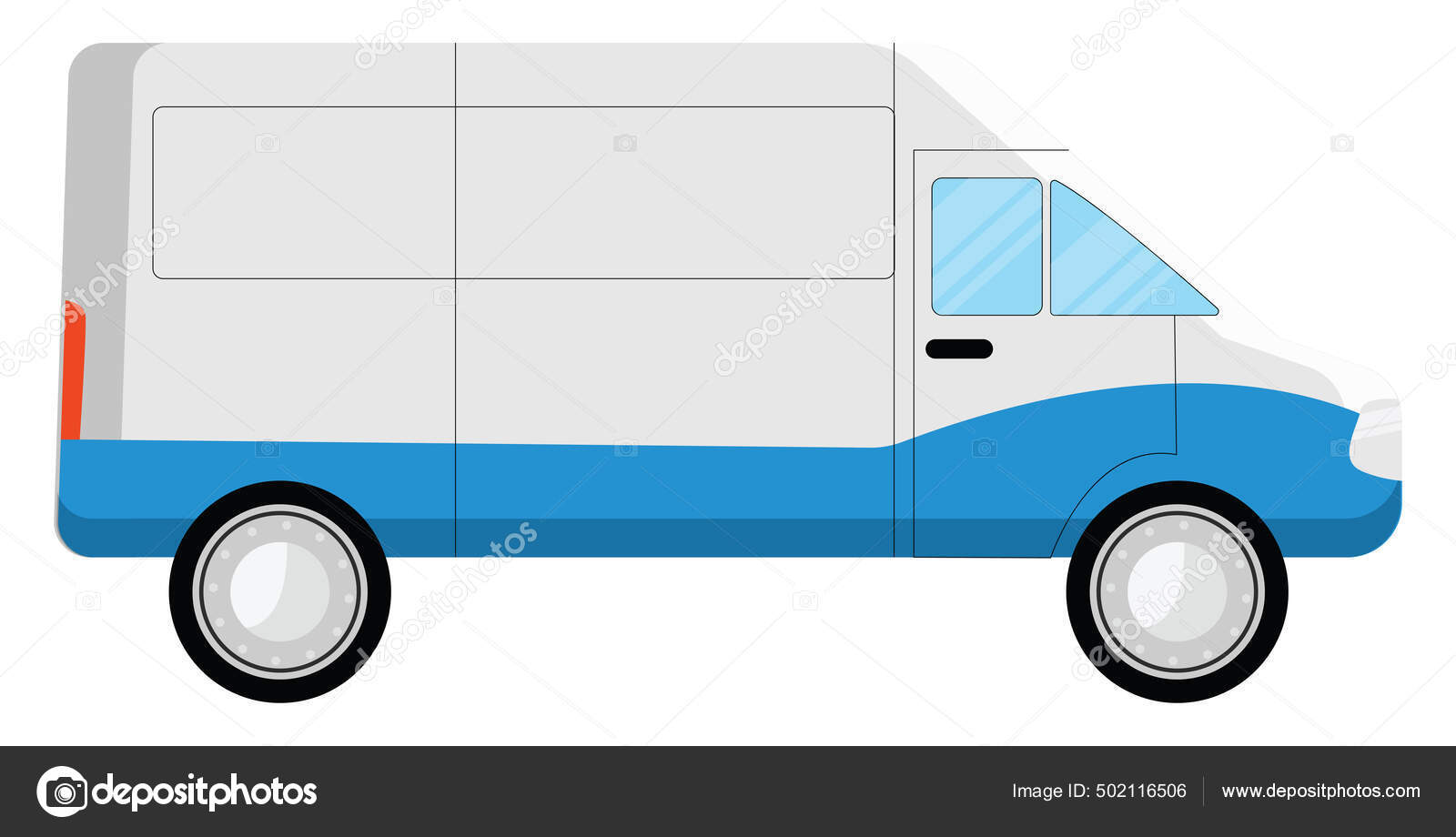 White Van Illustration Vector White Background Stock Vector Image by ...