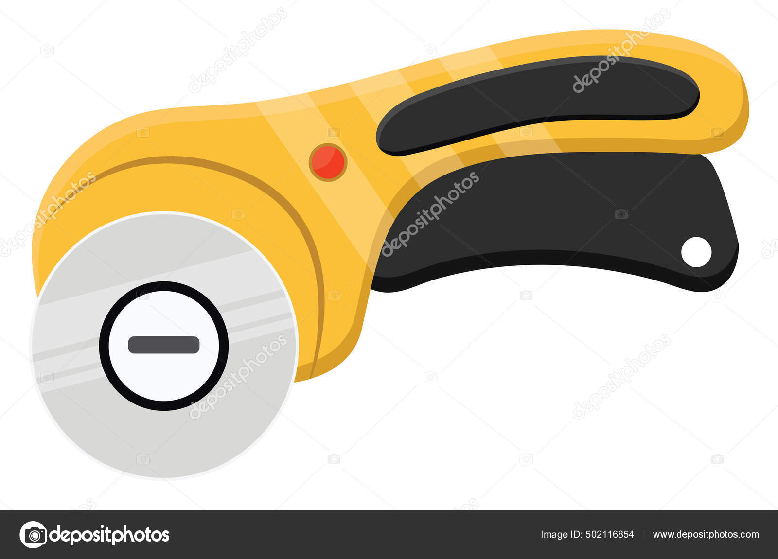 Rotary Cutter Illustration Vector White Background Stock Vector by ...