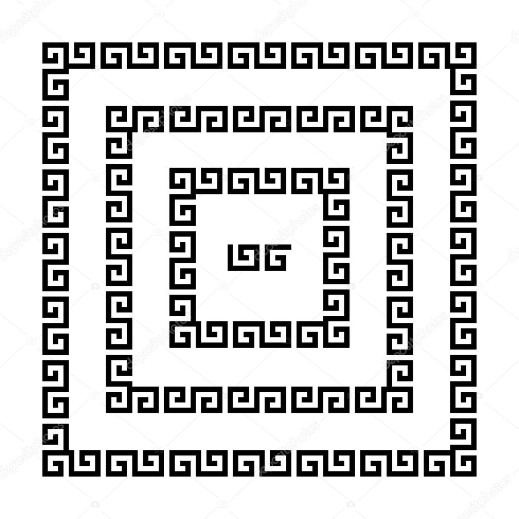 Greek meander frames Stock Vector Image by ©marina_ua #112296094