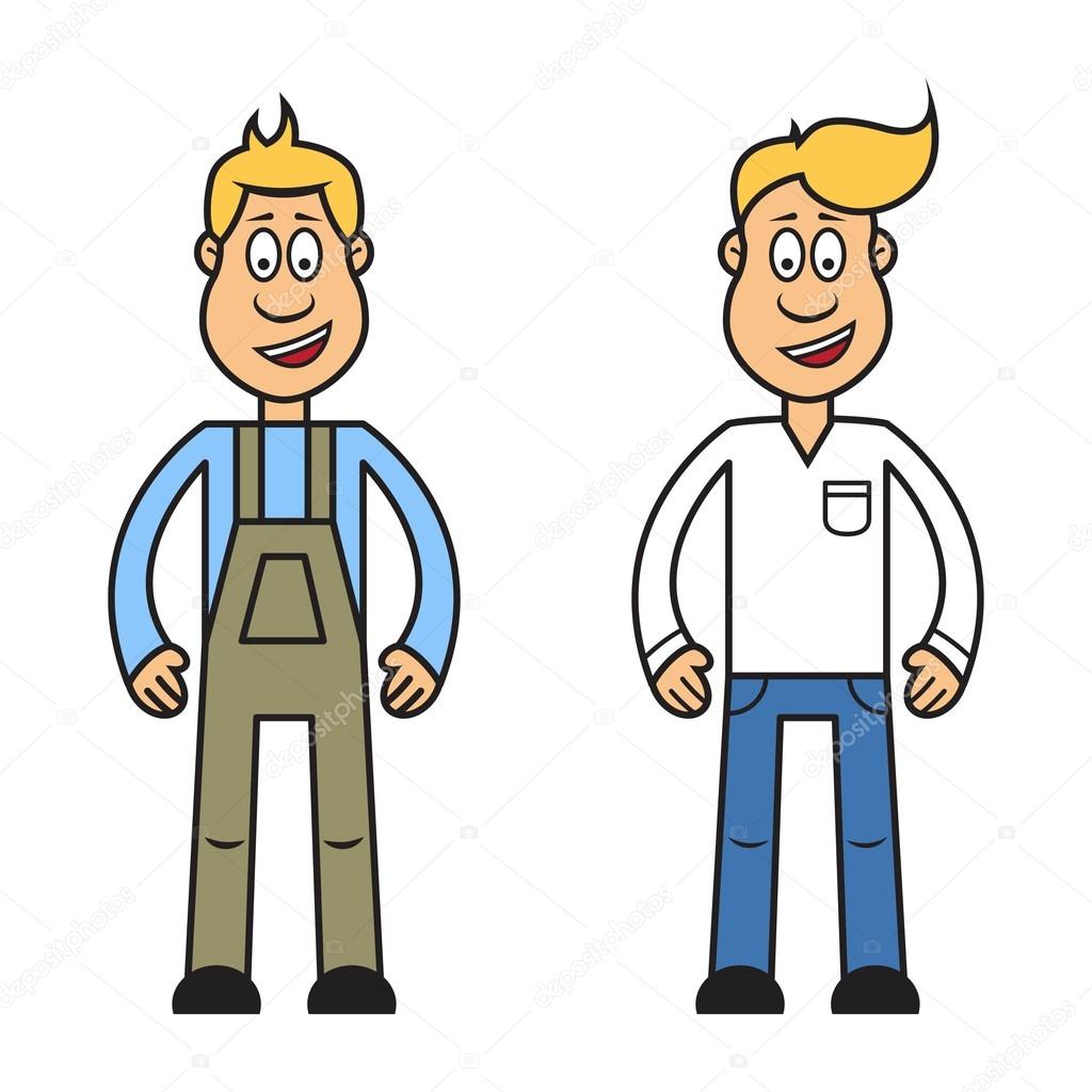 Kreslená postava člověka — Stock Vektor © marina_ua #56897517