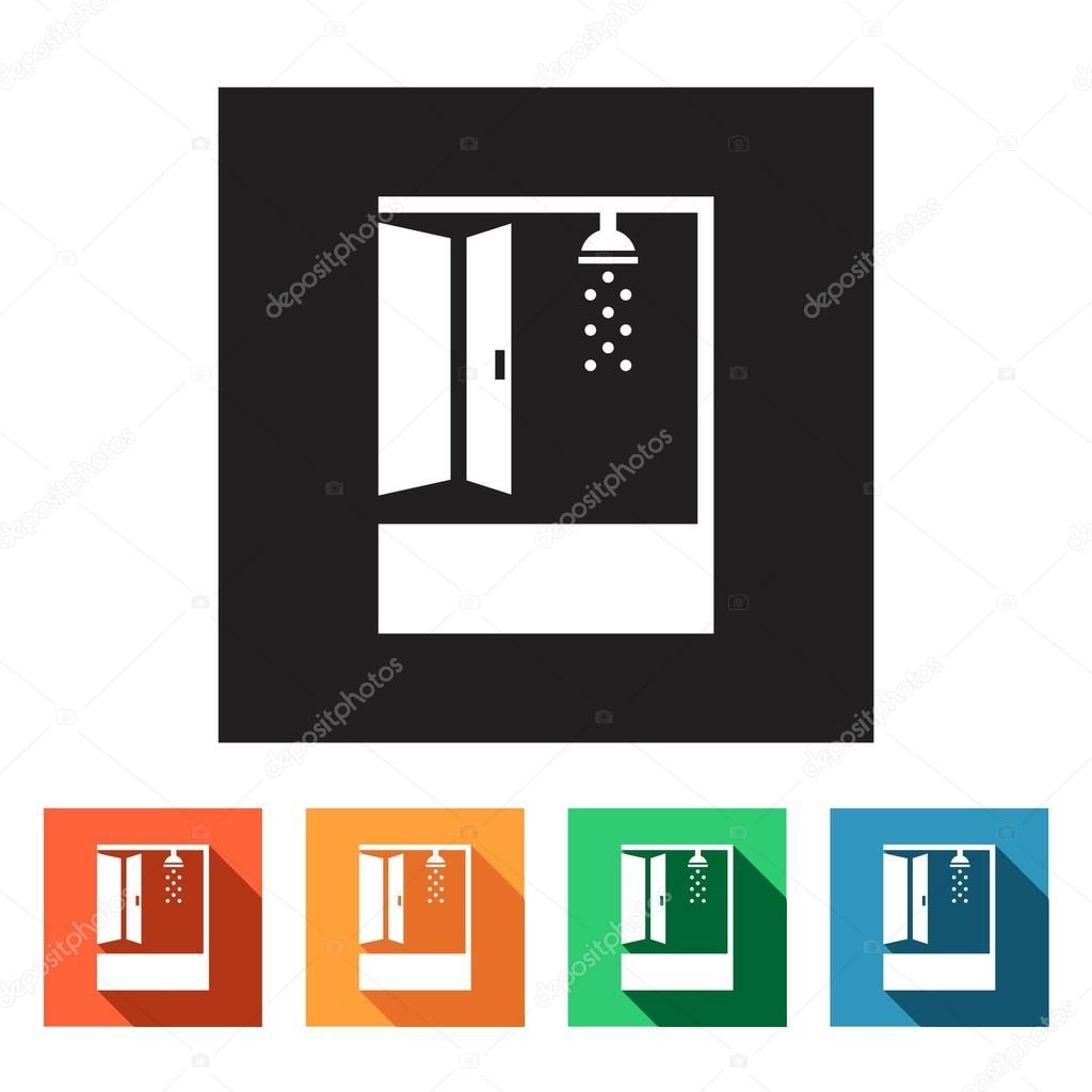 Bathroom, shower icons Stock Vector by ©marina_ua 56898953