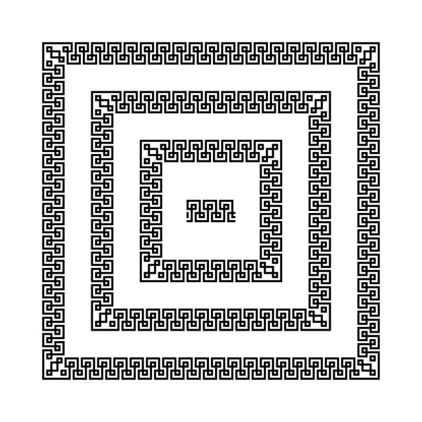 Ancient seamless square Greek frames — Stock Vector © marina_ua #92057540