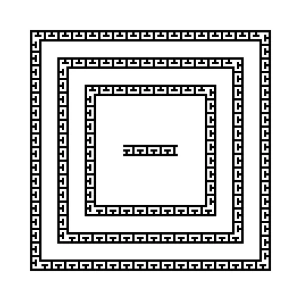 Ancient seamless square Greek frames — Stock Vector © marina_ua #92057540