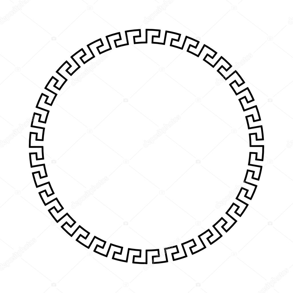 Greek national antique round pattern Stock Vector by ©marina_ua 92057448