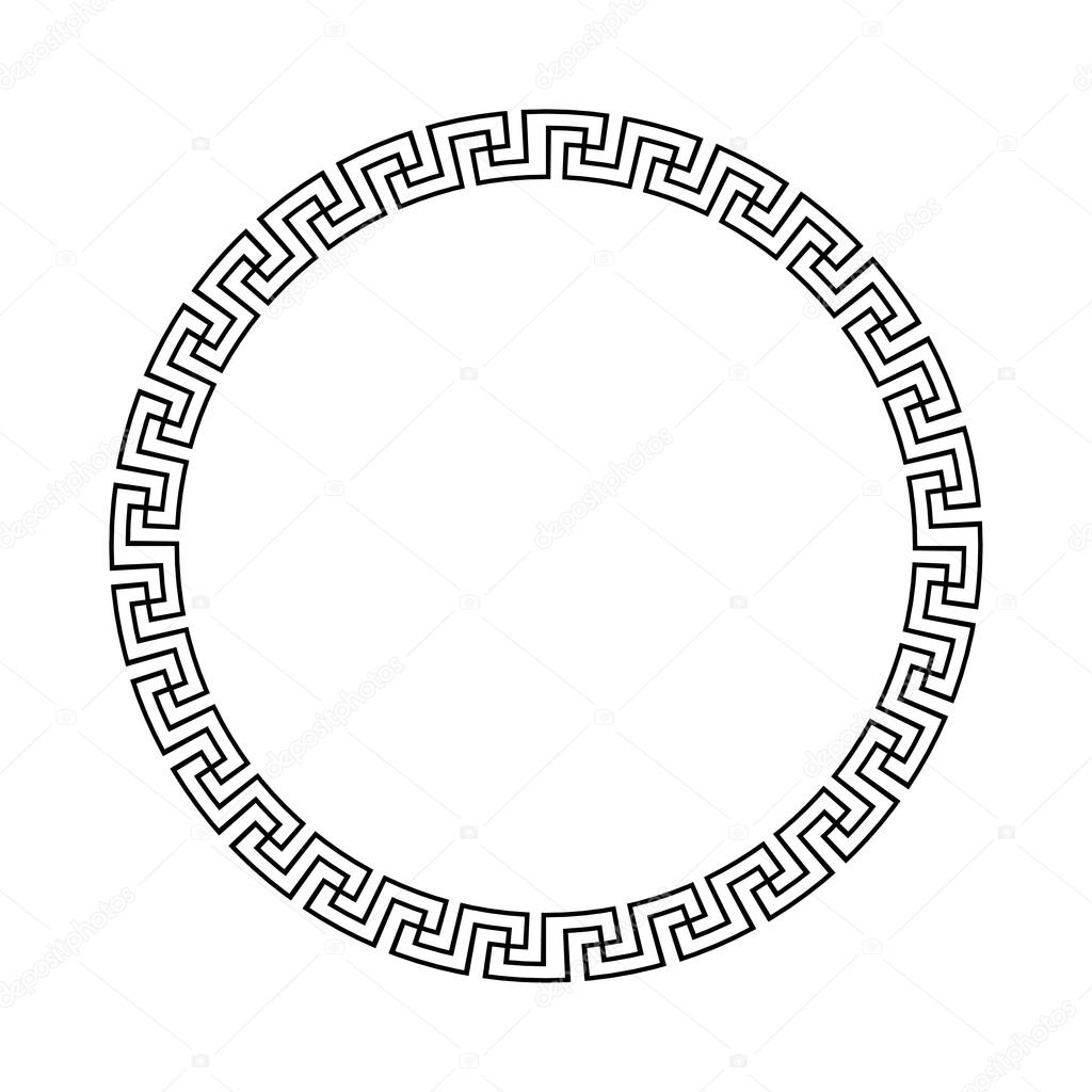 Greek national antique round pattern Stock Vector by ©marina_ua 92057570